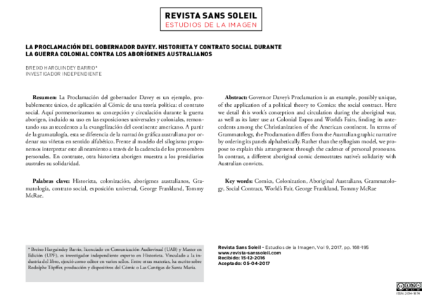 (PDF) Governor Davey's Proclamation: Comics and Social Contract during ...