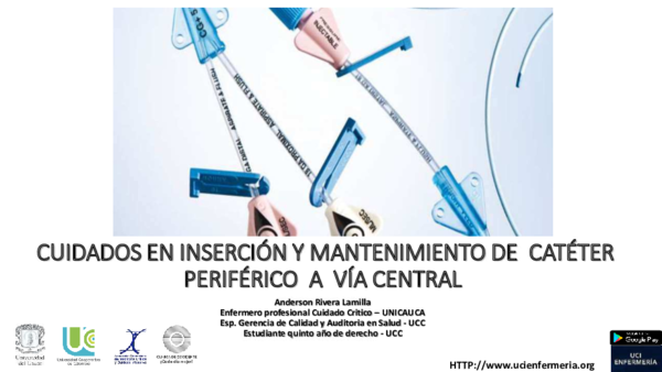 (PDF) CUIDADOS EN INSERCIÓN Y MANTENIMIENTO DE CATÉTER PERIFÉRICO A VÍA CENTRAL