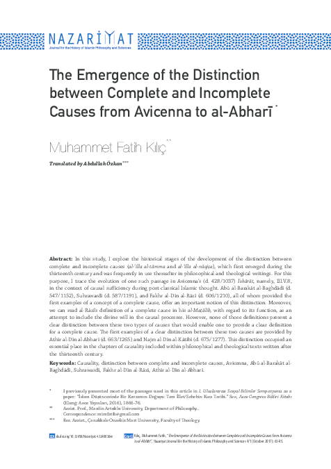 (PDF) The Emergence of the Distinction between Complete and Incomplete ...