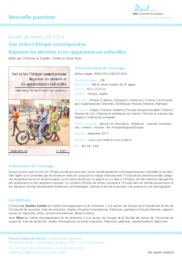 la redaction d'un memoire - Unil