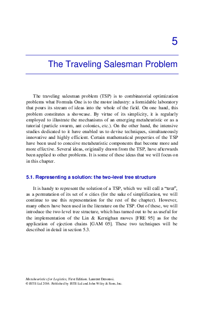 (DOC) The Traveling Salesman Problem