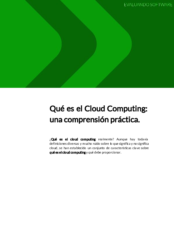(PDF) Qué es el Cloud Computing: una comprensión práctica