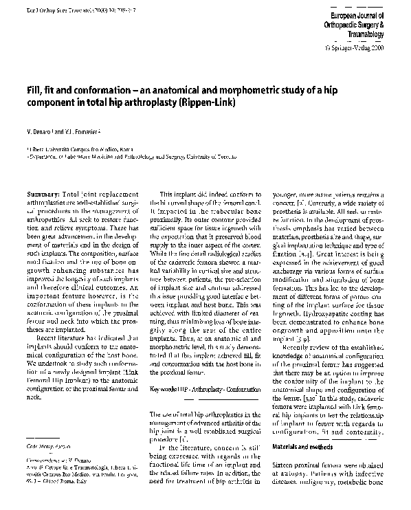 (PDF) Fill, fit and conformation - an anatomical and morphometric study ...
