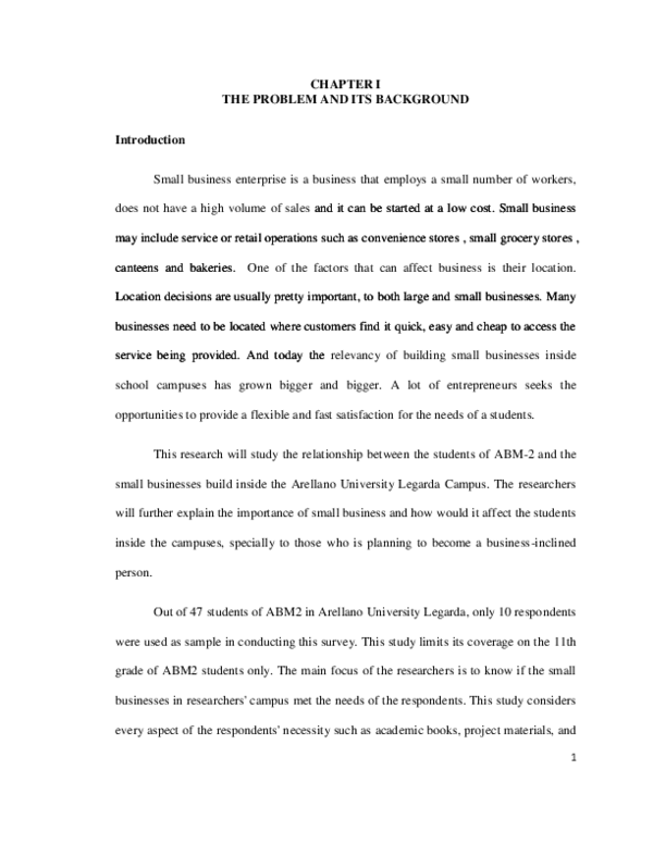 (DOC) CHAPTER I THE PROBLEM AND ITS BACKGROUND