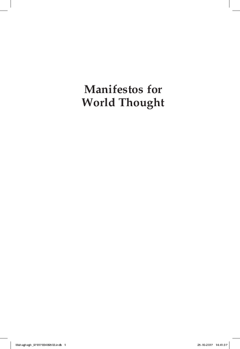 (PDF) A Vocabulary for the Impersonal | setrag manoukian - Academia.edu