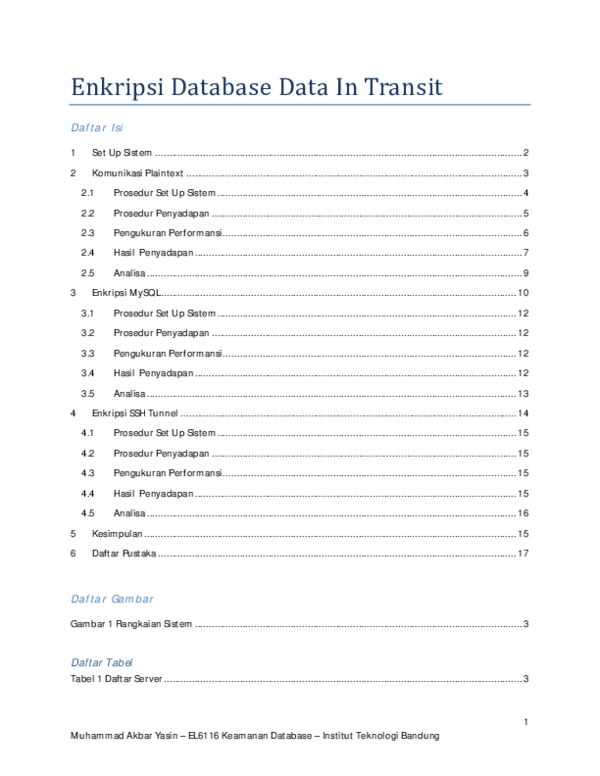 (PDF) Mariadb - Enkripsi Database Data In Transit