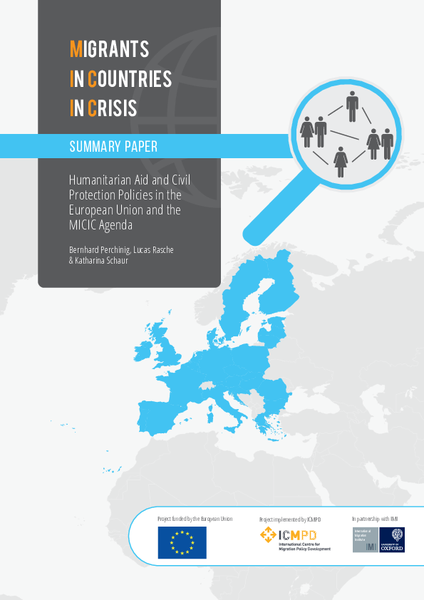 (PDF) Humanitarian Aid and Civil Protection Policies in the European ...