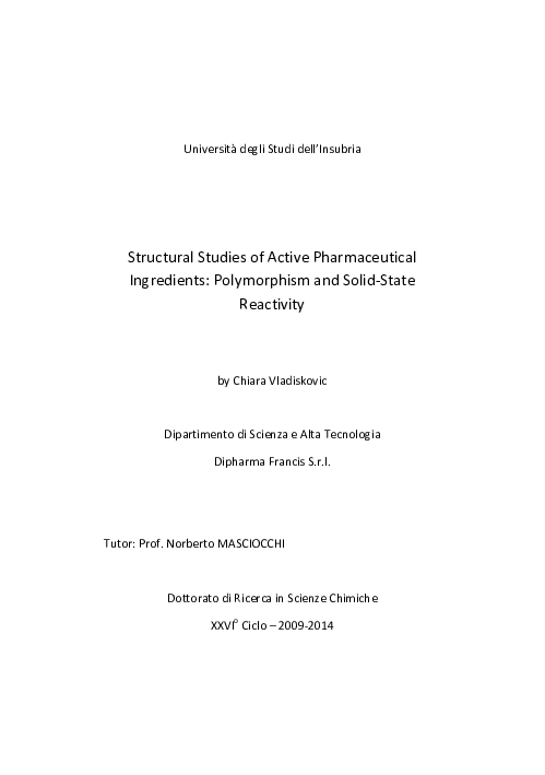 (PDF) Polymorphism and Solubility of Selected Active Pharmaceutical ...