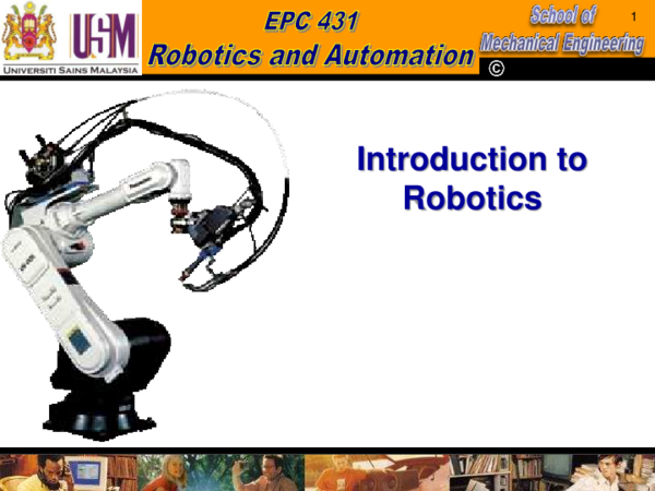(PDF) Introduction to Robotics