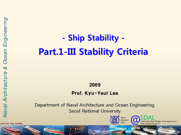 (PDF) Ship Stability Criteria