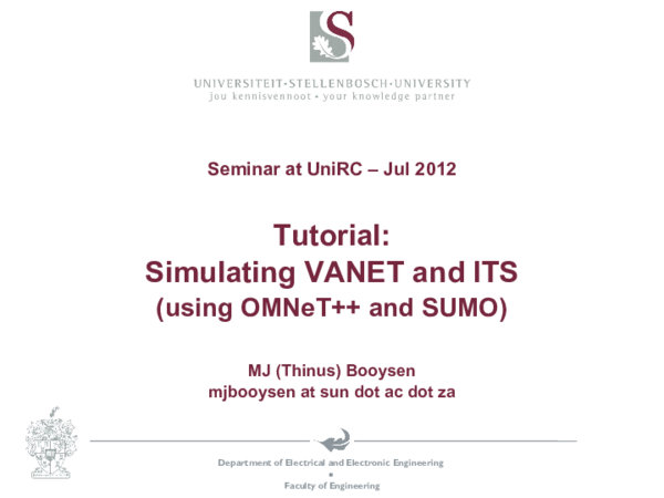 Pdf Tutorial Simulating Vanet And Its Using Omnet And Sumo Mj