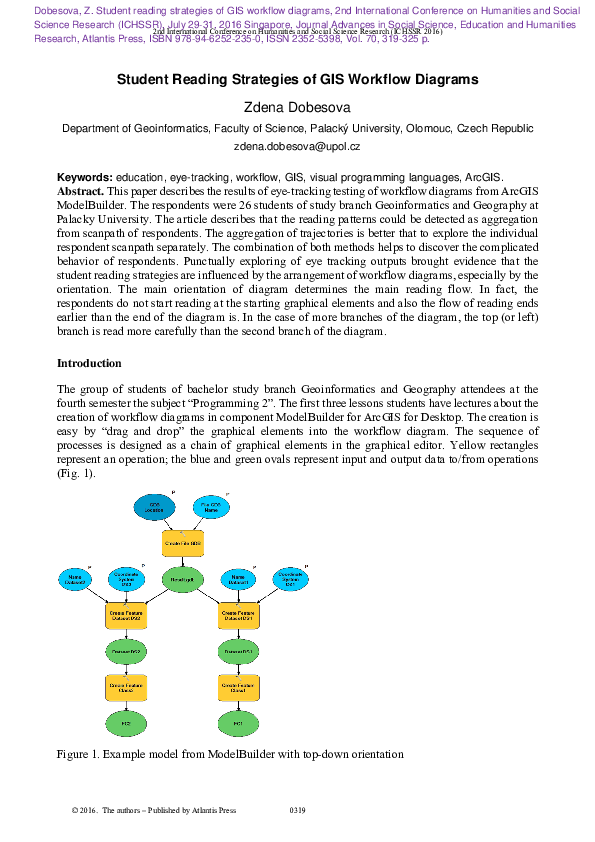 (PDF) Student Reading Strategies of GIS Workflow Diagrams
