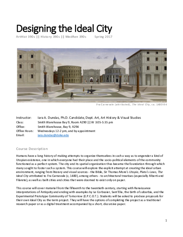 (PDF) Designing the Ideal City