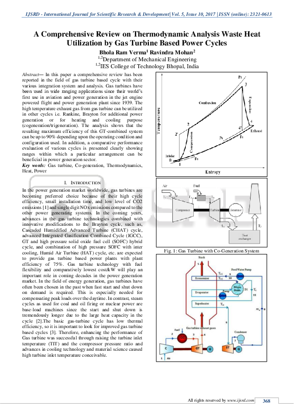 (PDF) A Comprehensive Review on Thermodynamic Analysis Waste Heat ...