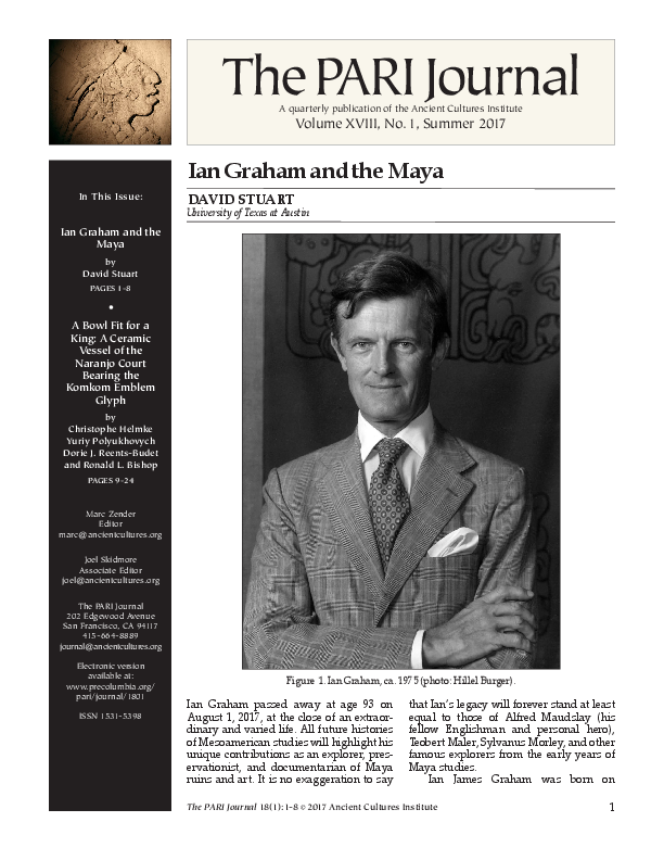 (PDF) Ian Graham and the Maya