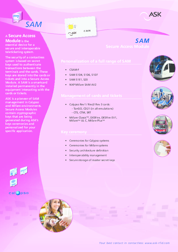 (PDF) Personalization of a full range of SAM Management of cards and ...