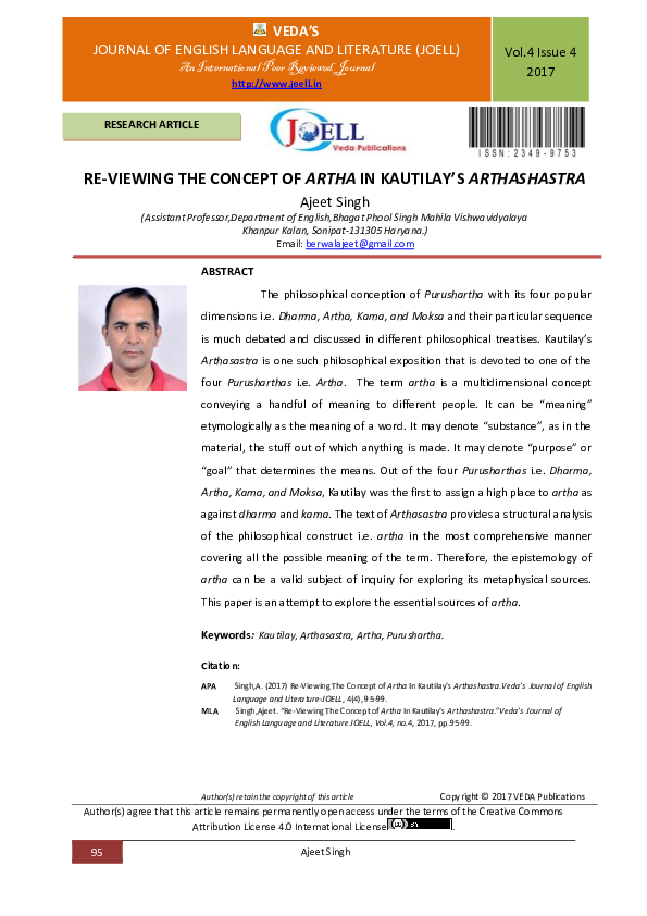 (PDF) ARTHA IN KAUTILAY’S ARTHASHASTRA.pdf