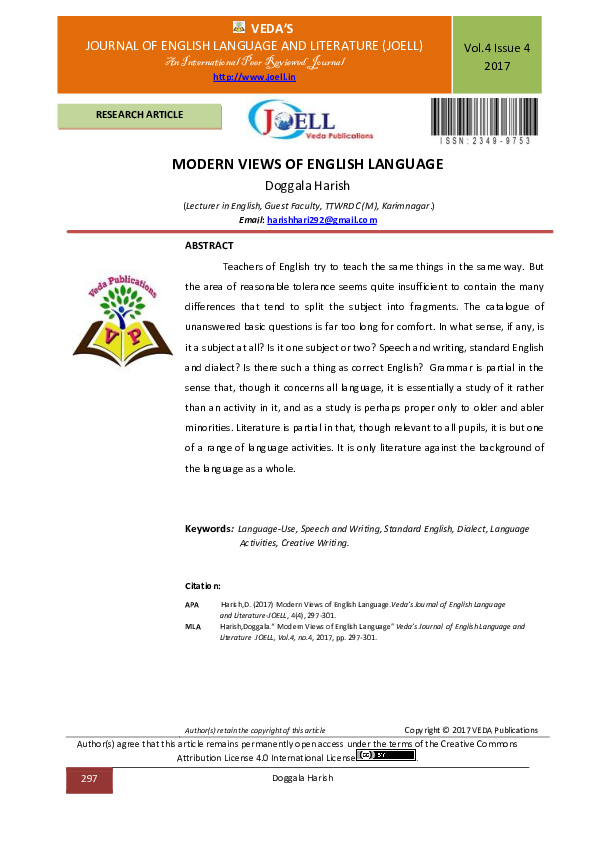(PDF) MODERN VIEWS OF ENGLISH LANGUAGE.pdf