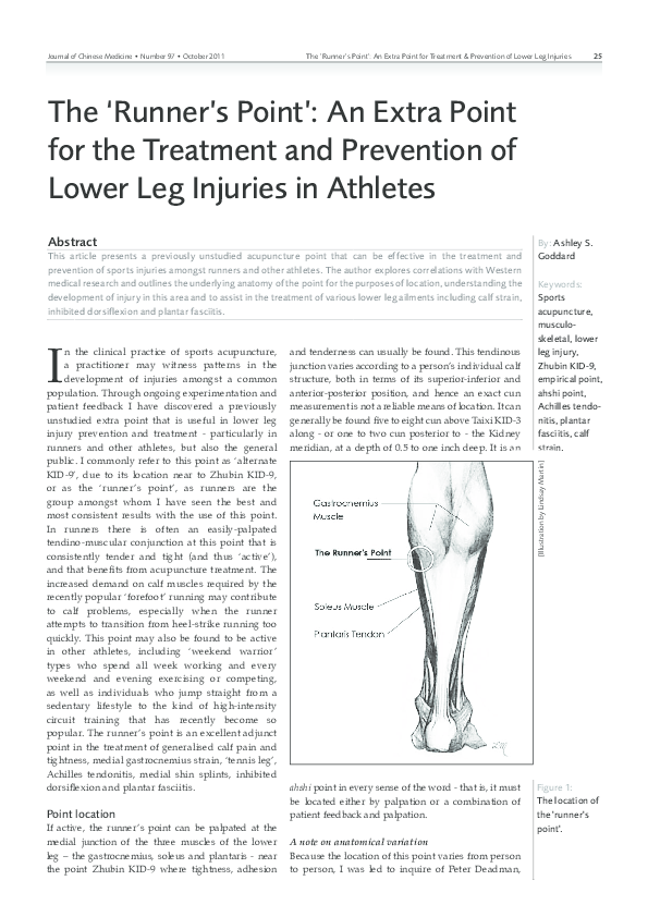 (PDF) The 'Runner's Point': An Extra Point for the Treatment and ...