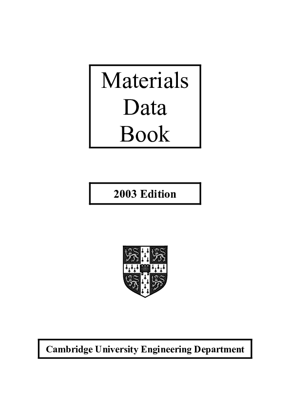(PDF) Materials data