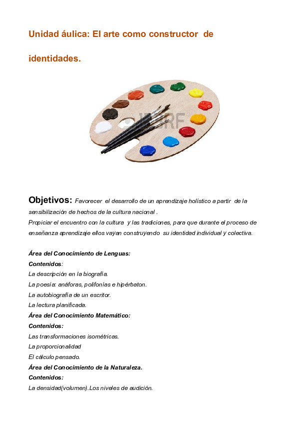 (PDF) Unidad El arte