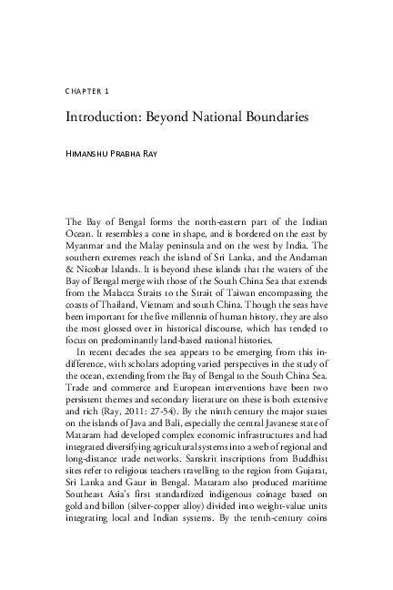 (PDF) Introduction: Beyond National Boundaries
