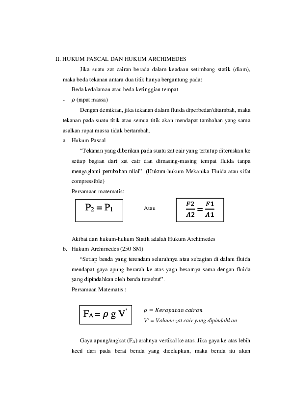 (DOC) FLUIDA STATIS (Hukum Pascal dan Archimedes).docx