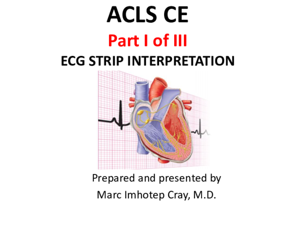 (PDF) ACLS CE Part I of III ECG STRIP INTERPRETATION