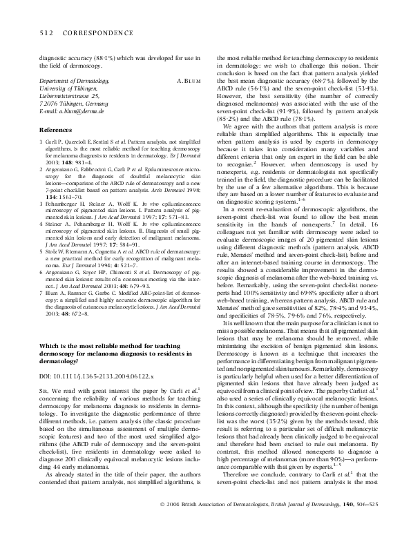 (PDF) Which is the most reliable method