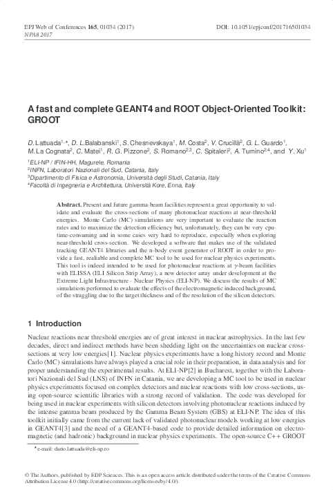 A Fast And Complete Geant4 And Root Object Oriented Toolkit Groot