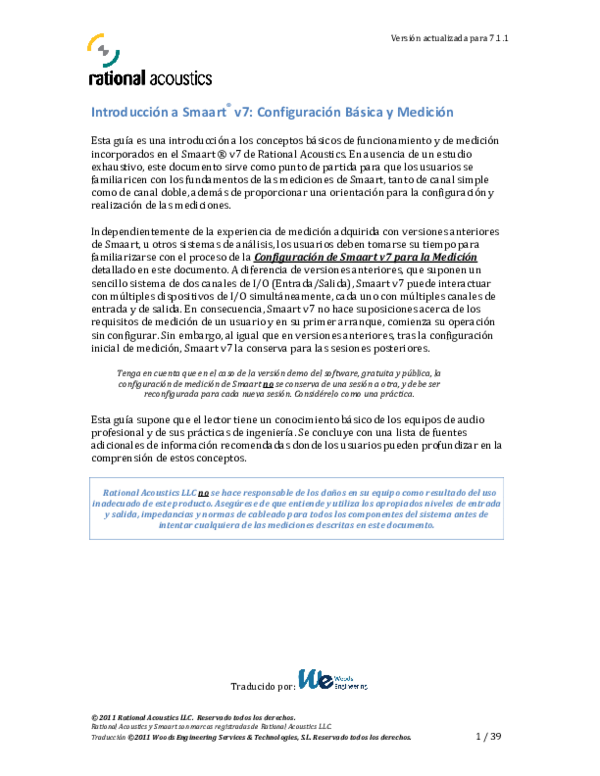 (PDF) Empezando con Smaart v