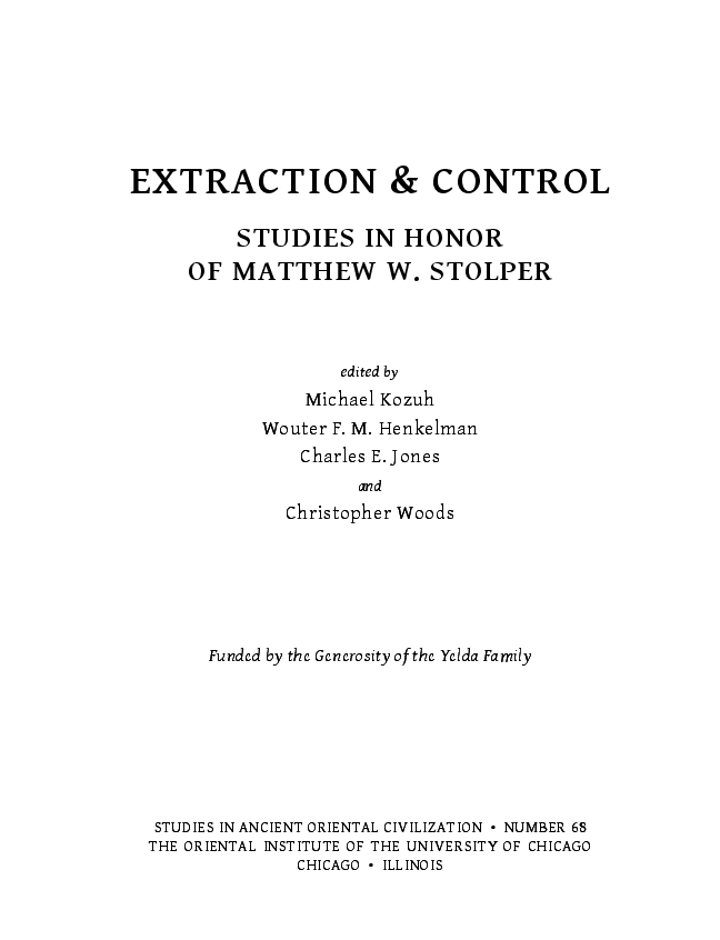 (PDF) On the Dynasty of Simaski: Twenty Years (or so) After