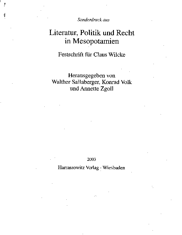 (PDF) An Ur III Manuscript of the Sumerian King List