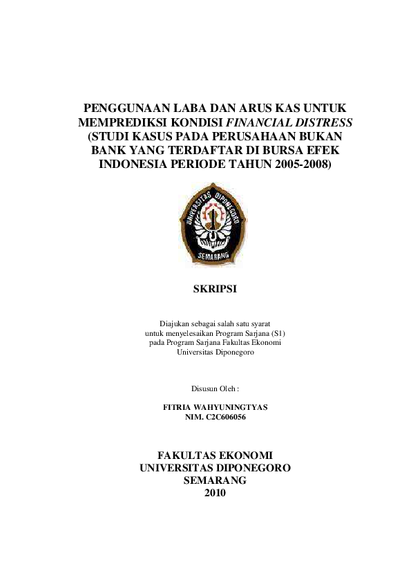 (PDF) SKRIPSI AK DWI PRASETYA NUGROHO UNPAS 2011