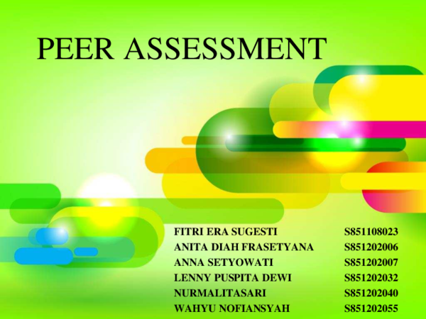 (PDF) PEER ASSESSMENT