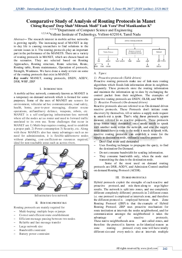 (PDF) Comparative Study of Analysis of Routing Protocols in Manet