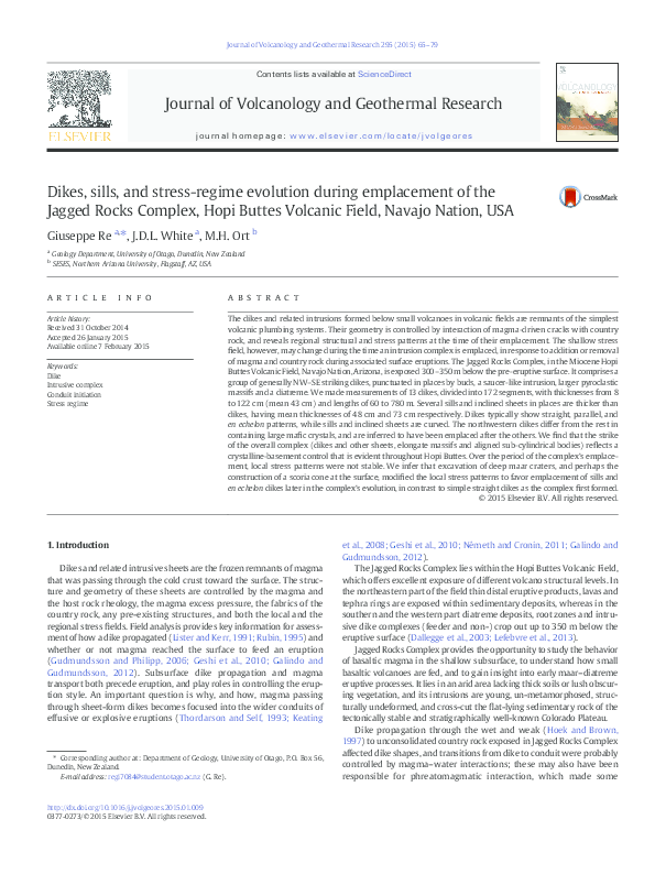 (PDF) Dikes, sills, and stress-regime evolution during emplacement of ...