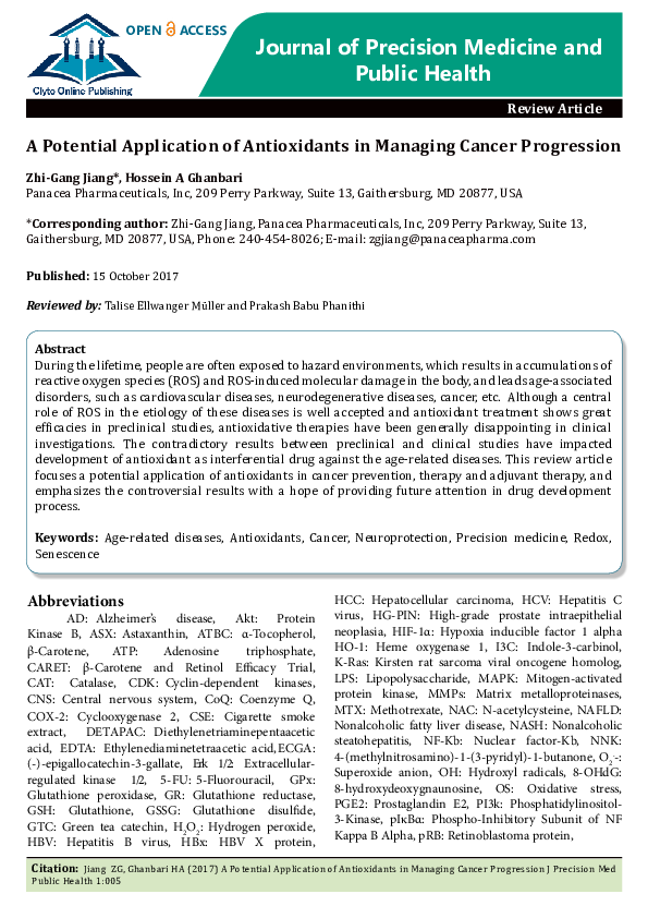 (PDF) Journal of Precision Medicine and Public Health A Potential ...