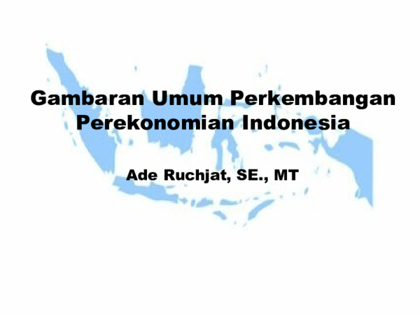 (PPT) Gabaran Umum Perekonomian Indonesia