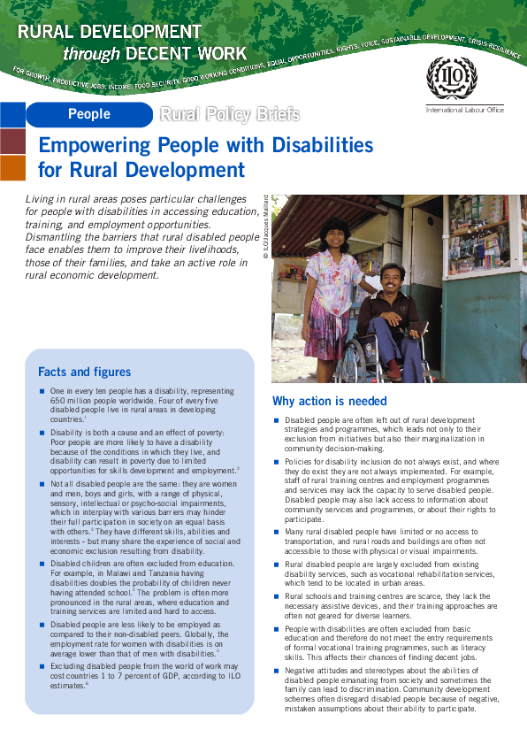 (PDF) Empowering People with Disabilities for Rural Development