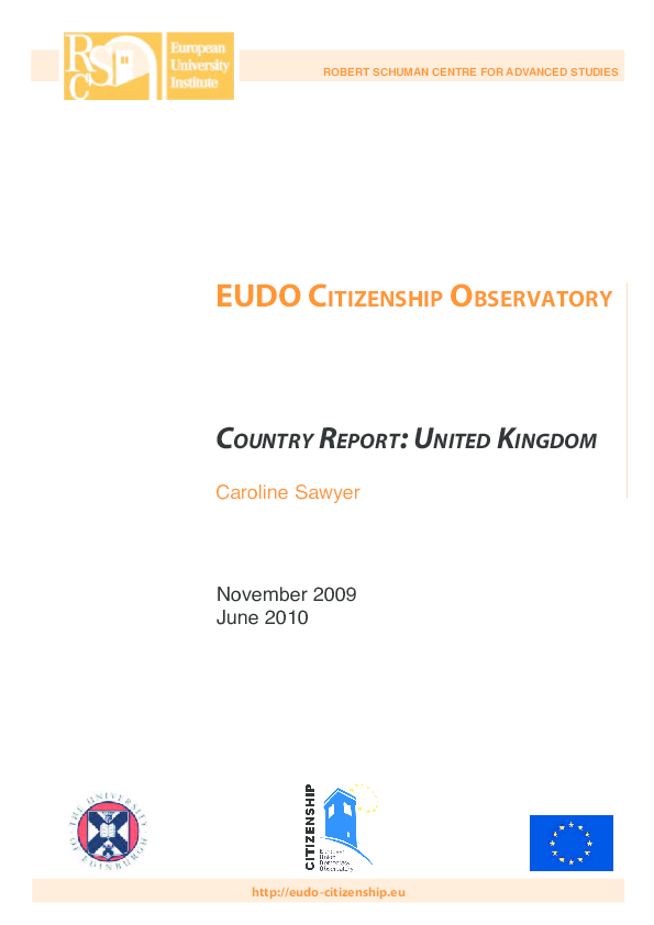 (PDF) Country report: United Kingdom