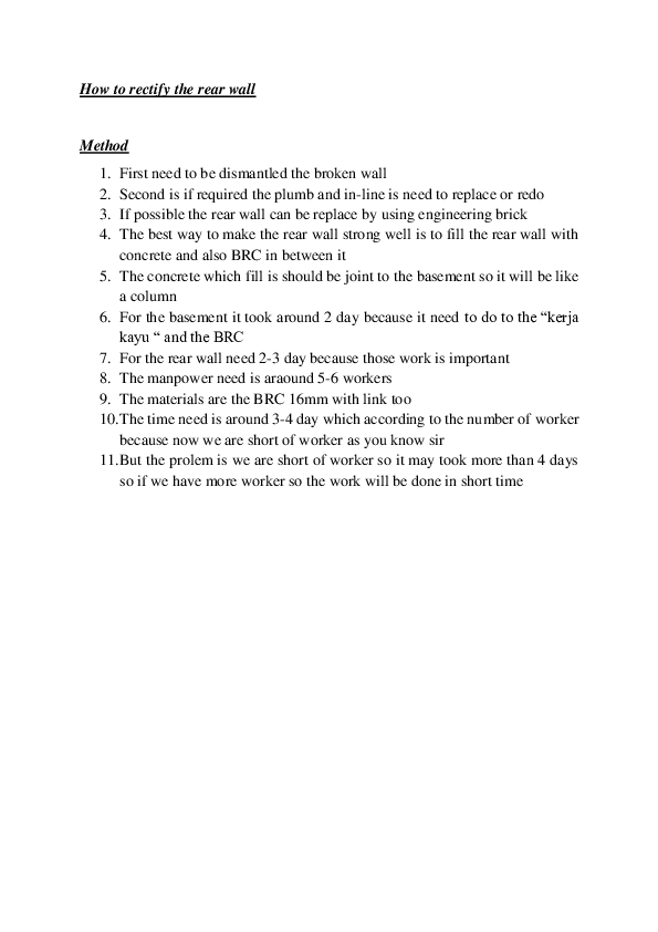 (DOC) How to rectify the rear wall Method