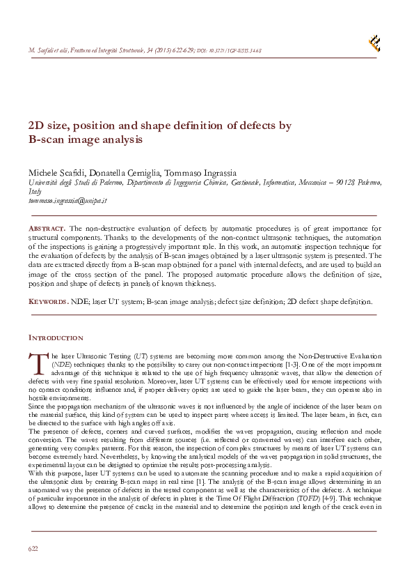 (PDF) 2D size, position and shape definition of defects by B-scan image analysis.PDF