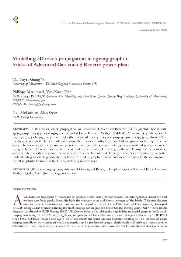 (PDF) Modelling 3D crack propagation in ageing graphite bricks of ...