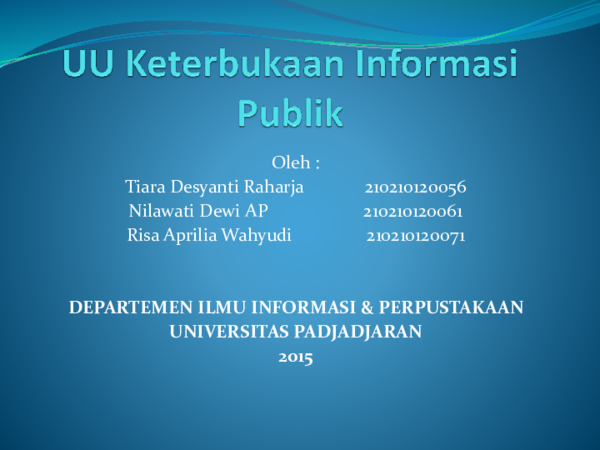 (PPT) PPT UU Keterbukaan Informasi Publik.pptx