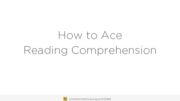 (PDF) How to Ace Reading Comprehension