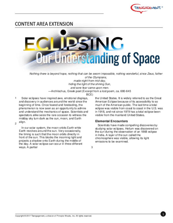(PDF) Solar Eclipse Student