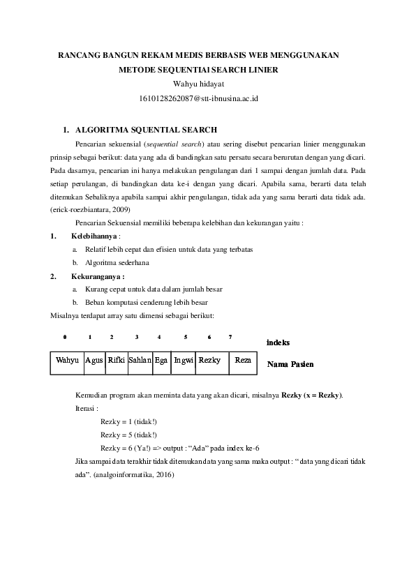 (DOC) RANCANG BANGUN REKAM MEDIS BERBASIS WEB MENGGUNAKAN METODE ...