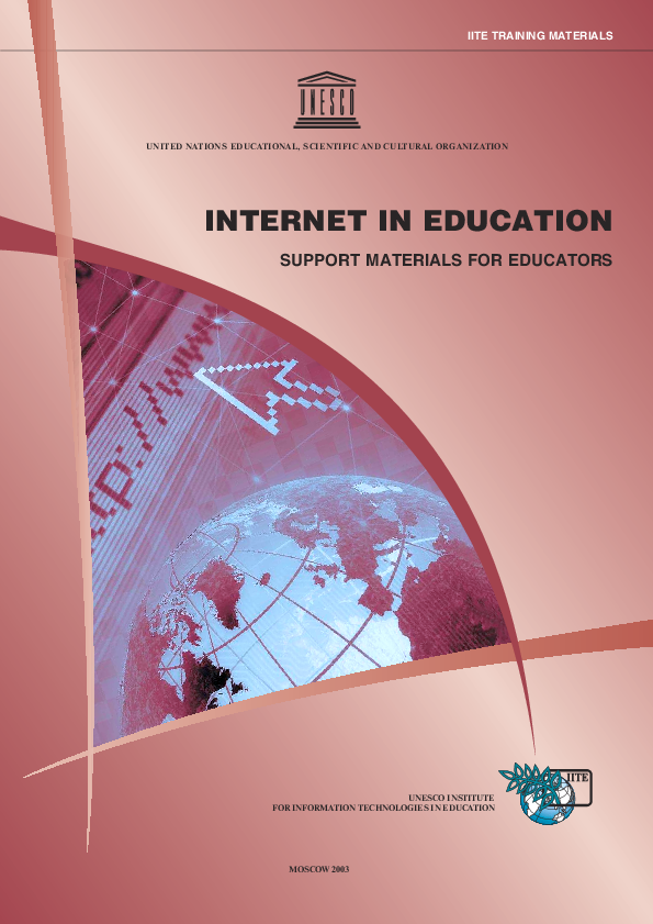 (PDF) SUPPORT MATERIALS FOR EDUCATORS IITE TRAINING MATERIALS