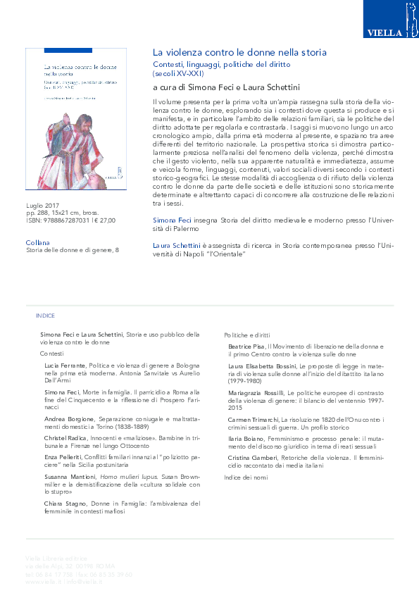 (PDF) La_violenza_contro_le_donne_nella_storia. Contesti, linguaggi ...